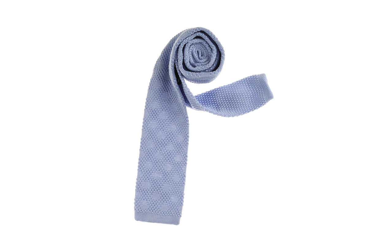 Baby Blue Knit Tie – Tie Factory