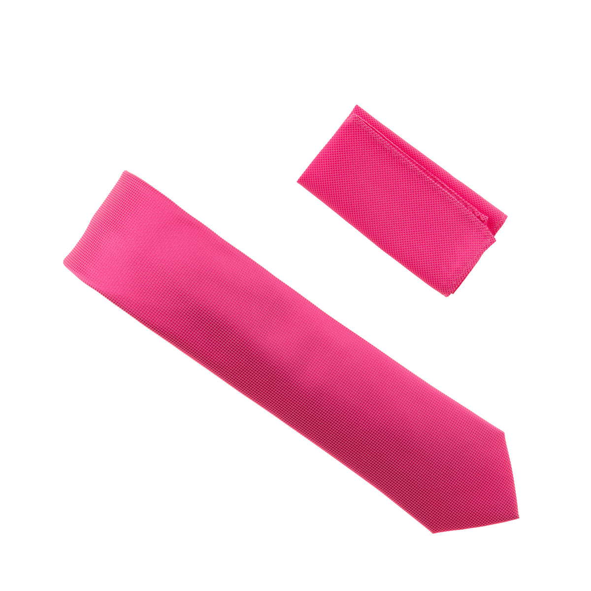 Hot Pink Pin Dot Silk Necktie with Matching Pocket Square – Tie Factory