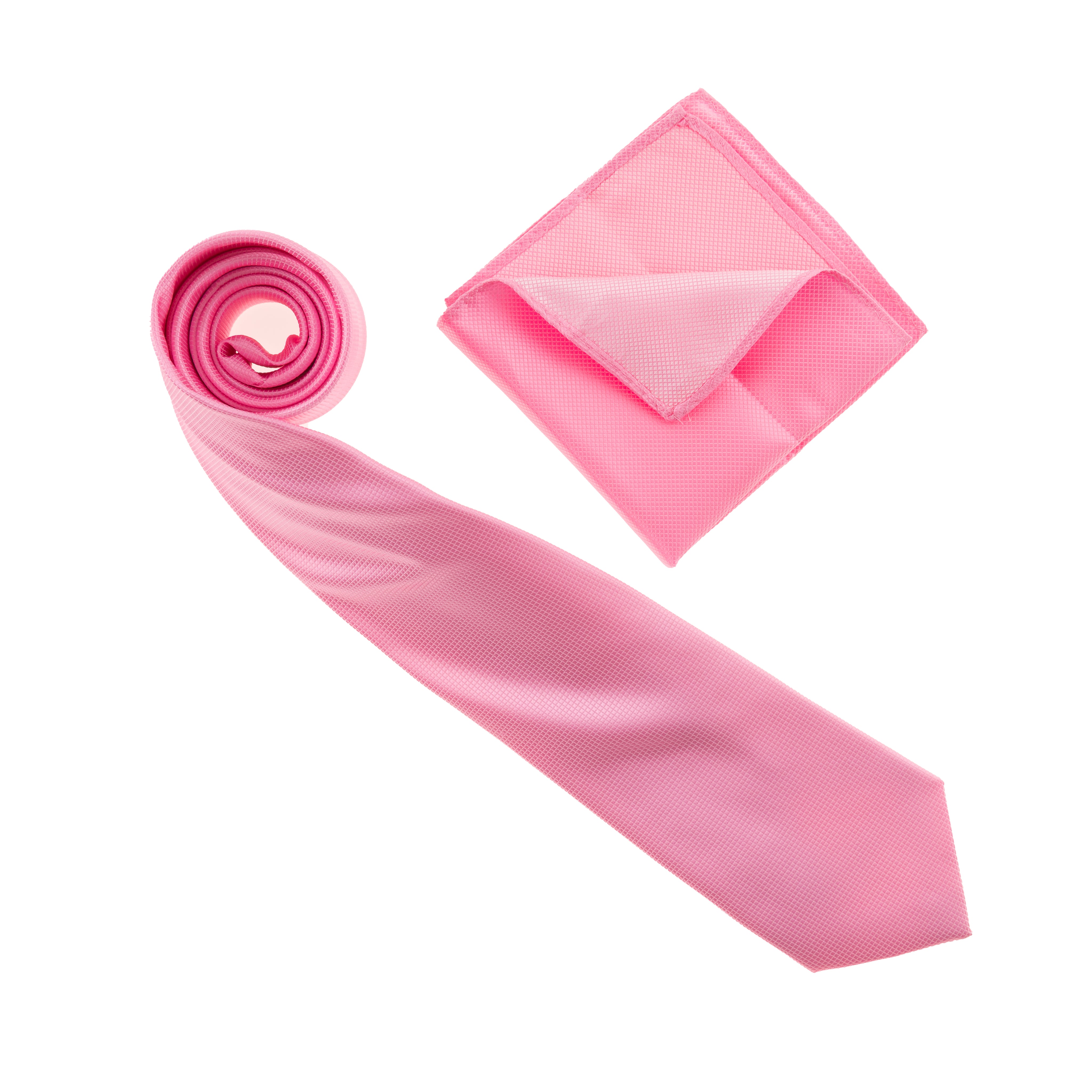 Pink Pin Dot Silk Tie with Matching Pocket Square – Tie Factory
