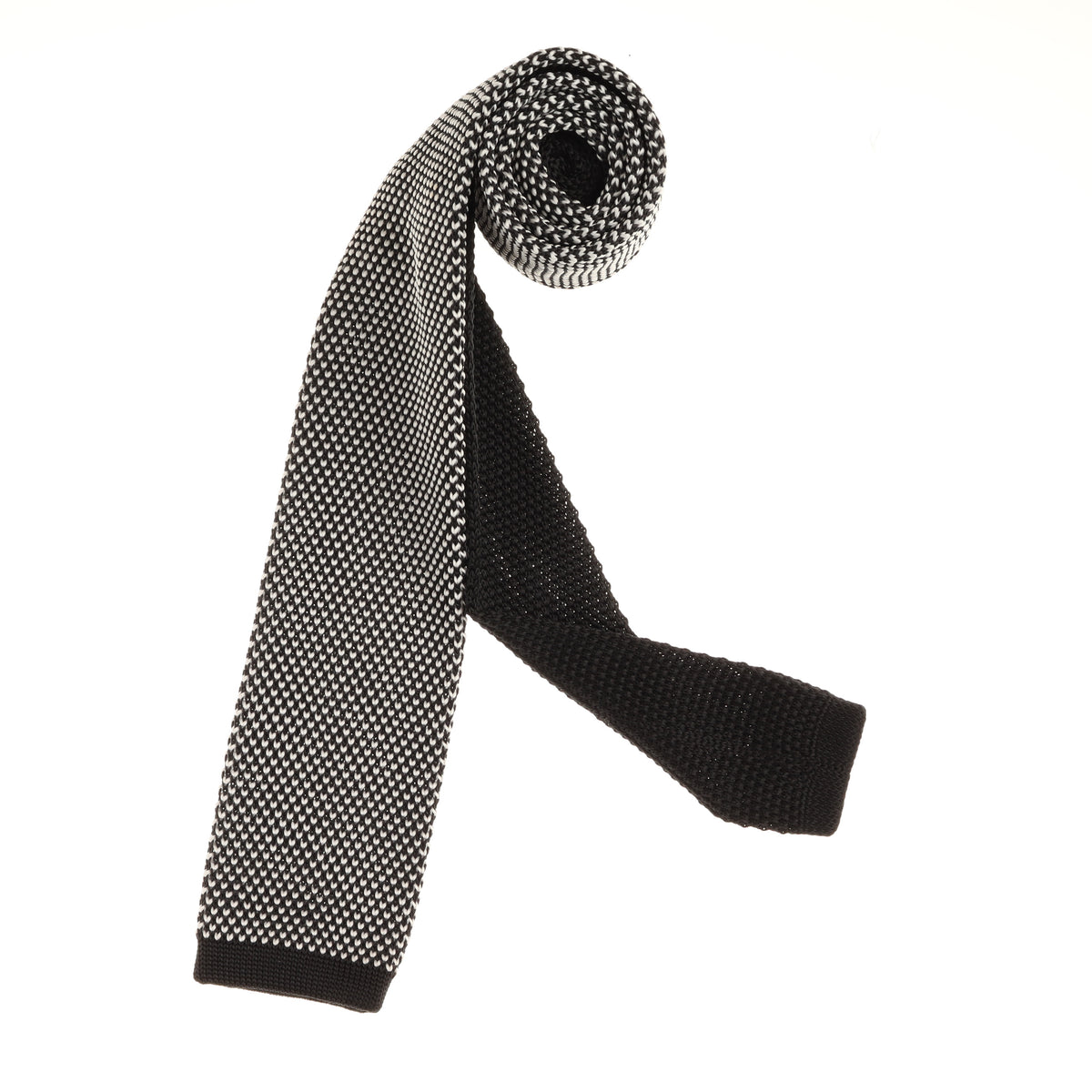 Black & Tan Designed Knit Tie – Tie Factory