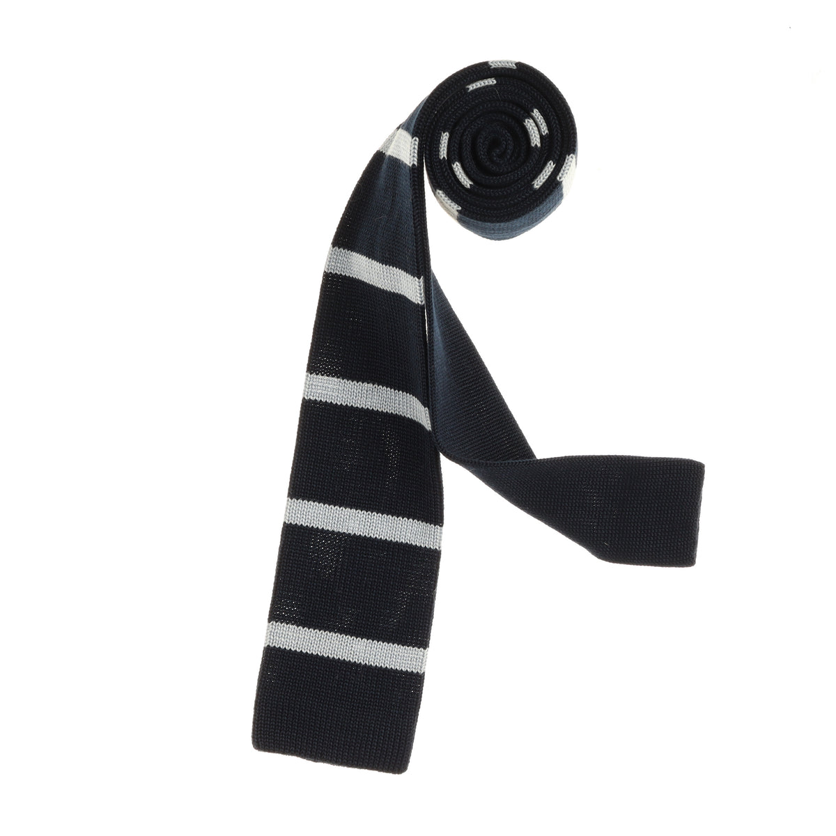 Black & Silver Horizontal Knit Tie – Tie Factory