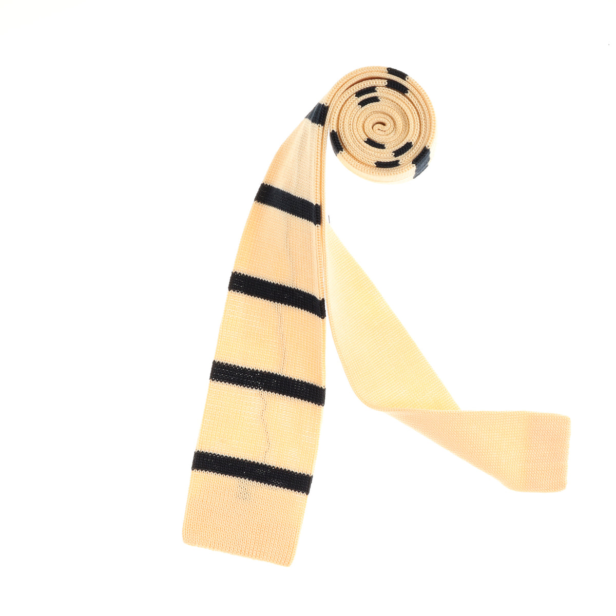 Cream & Black Horizontal Knit Tie – Tie Factory