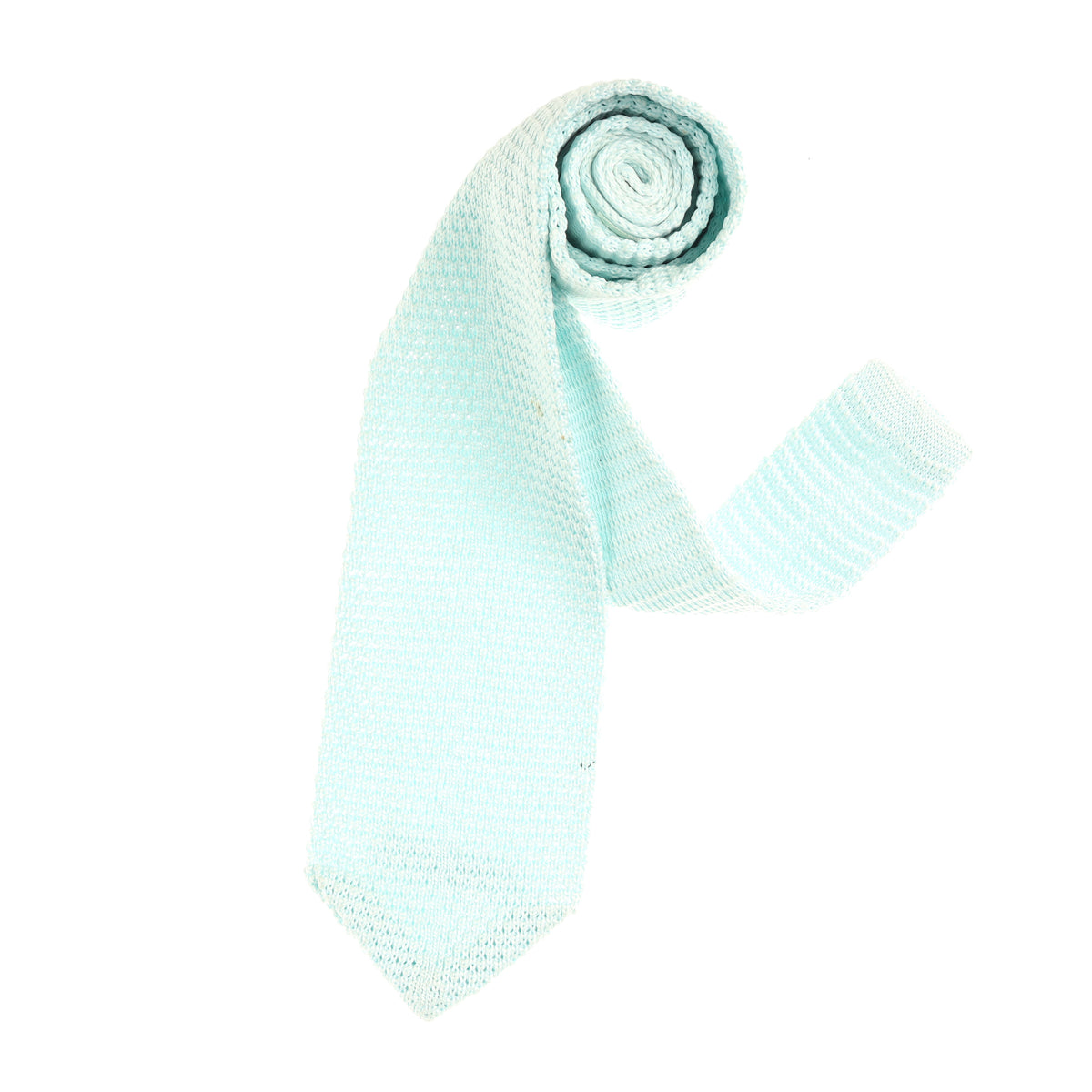 Mint Knit Tie with Diamond Point End – Tie Factory