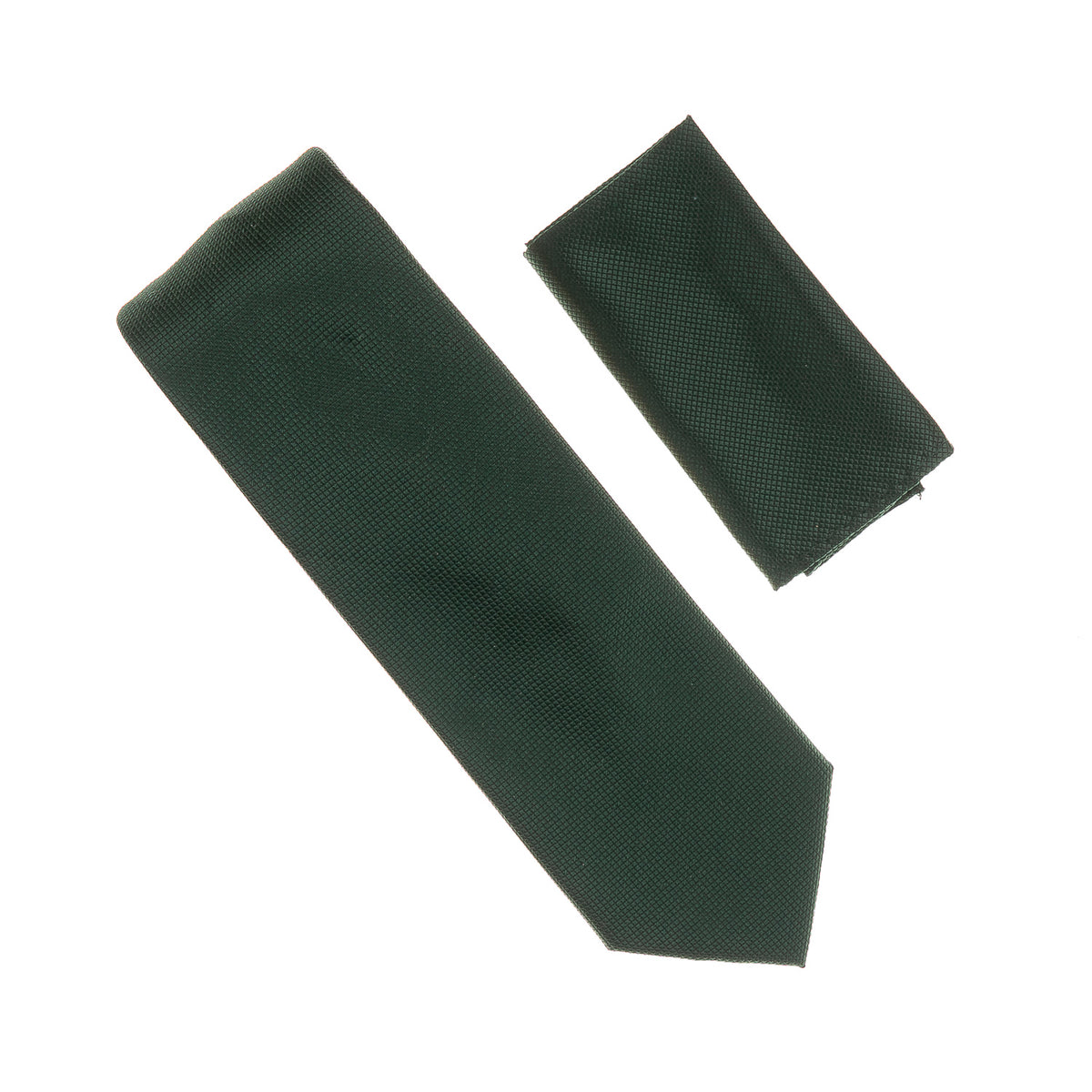 Hunter Green Pin Dot Silk Necktie With Matching Pocket Square – Tie Factory